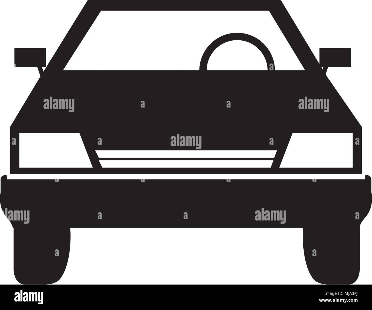 car automobile transport pictogram design vector illustration Stock ...