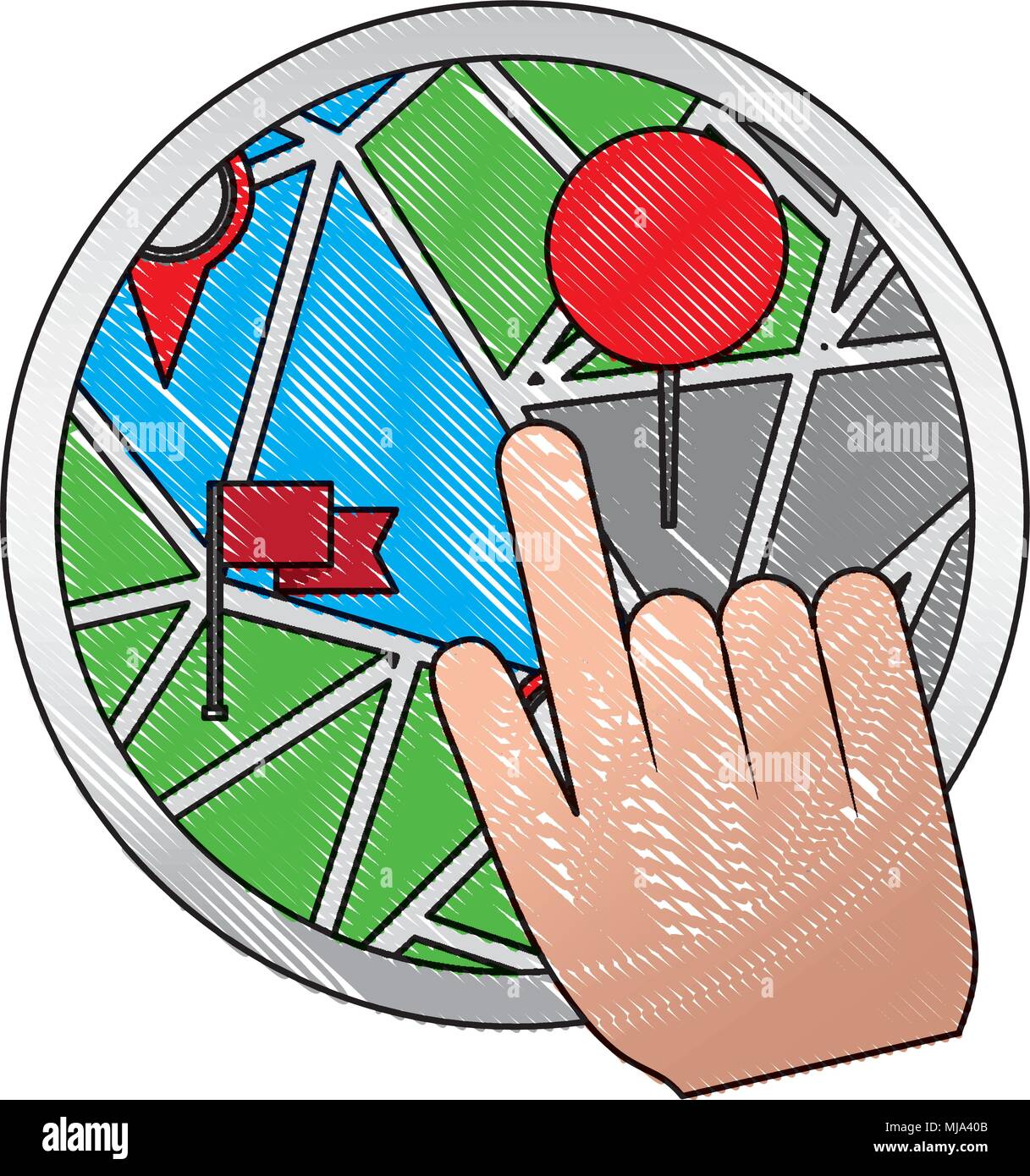 Route selection Stock Vector Images - Alamy