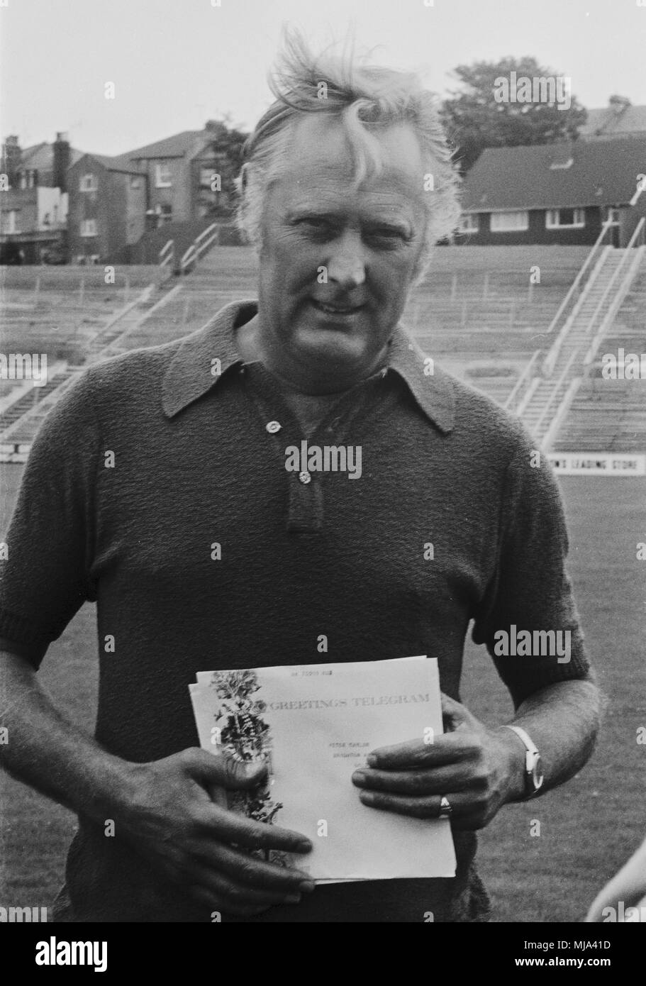 Football manager peter taylor Black and White Stock Photos & Images - Alamy