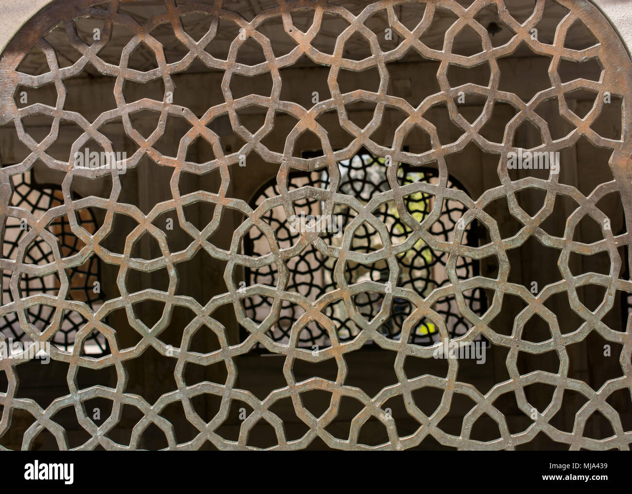 Example of Ottoman art patterns applied on metals Stock Photo - Alamy