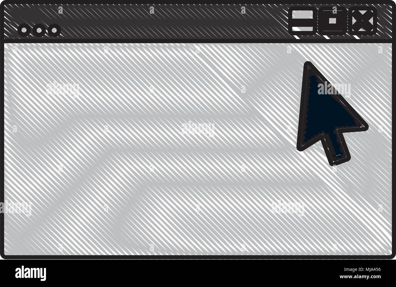 web site page internet cursor arrow vector illustration Stock Vector ...