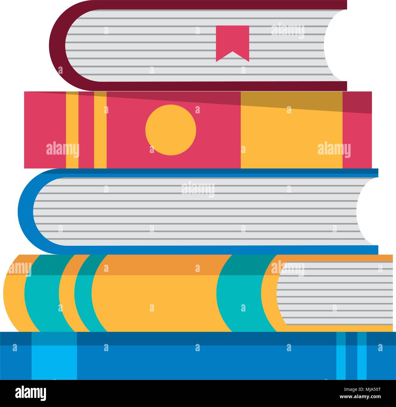 text books pile icons vector illustration design Stock Vector Image ...