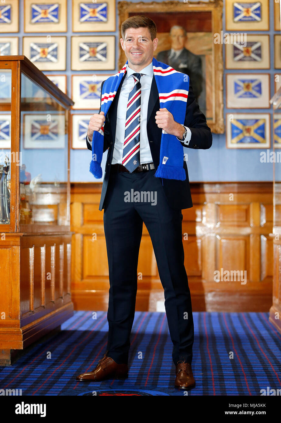 Rangers new manager Steven Gerrard during a press conference at Ibrox ...