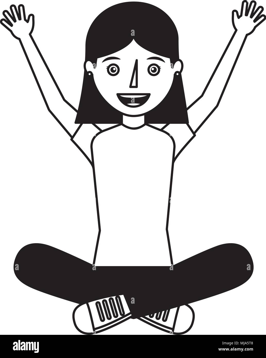 Beautiful legs crossed Stock Vector Images - Alamy