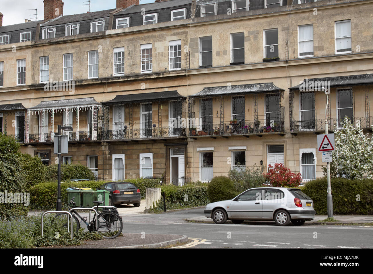 Regency property in Suffolk Square, Cheltenham, Gloucestershire Stock ...