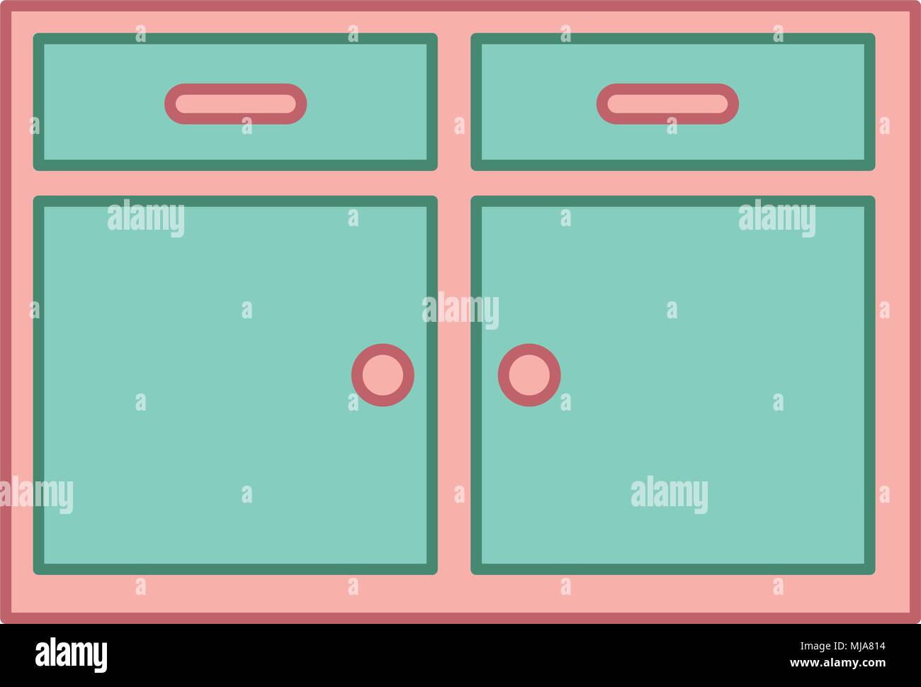 kitchen drawer isolated icon vector illustration design Stock Vector ...