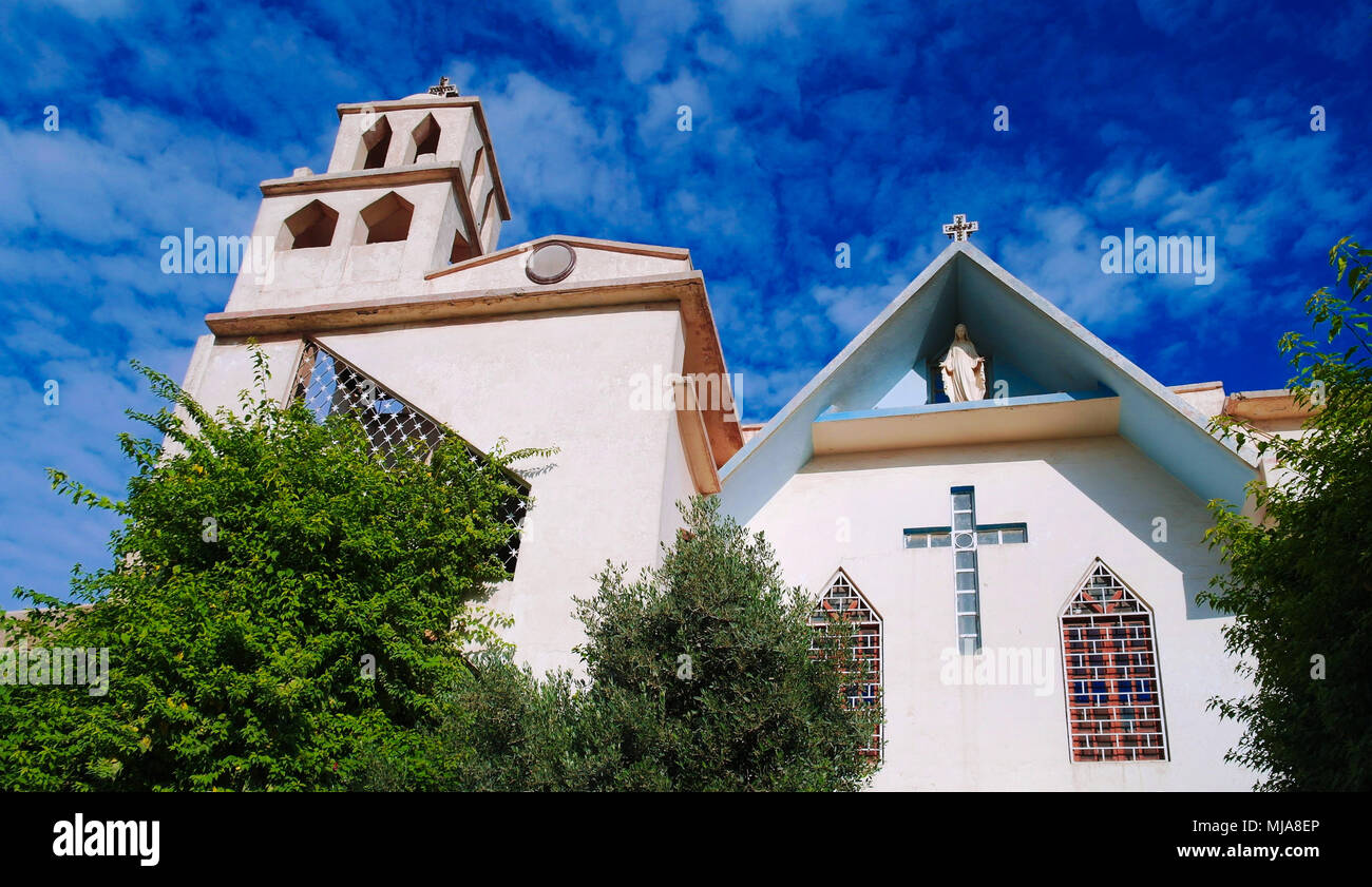 Exterior view to Church of the Virgin Mary, Queen of the Rosary in ...