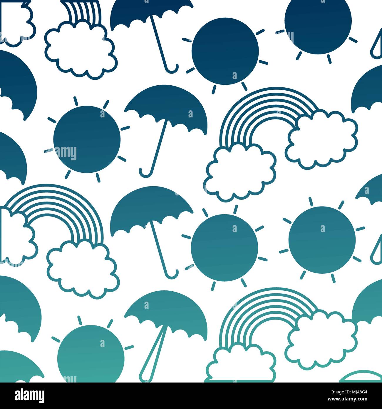 Umbrella rainbow colors Stock Vector Images - Alamy