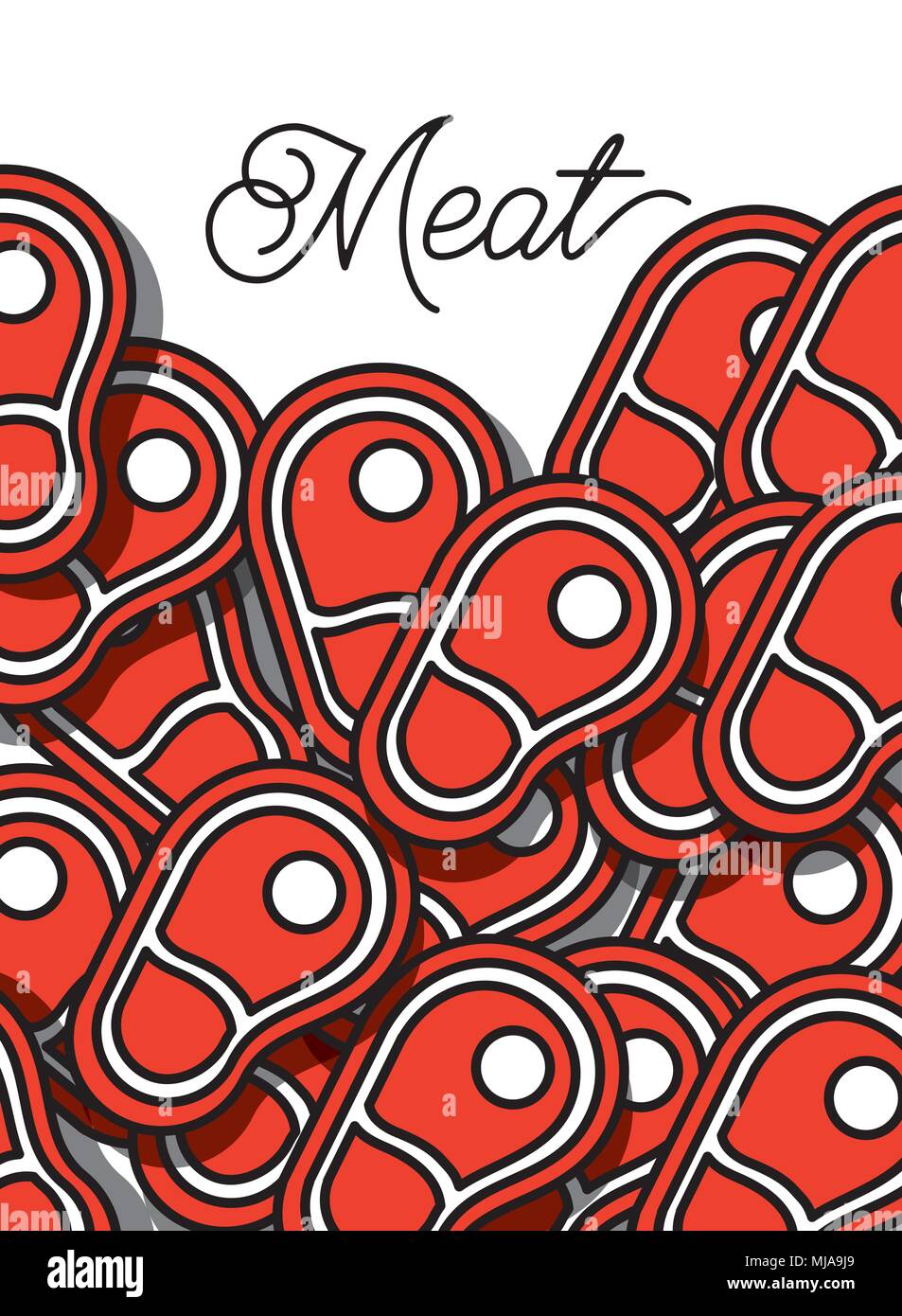 meat food fresh poster advert background Stock Vector Image & Art - Alamy