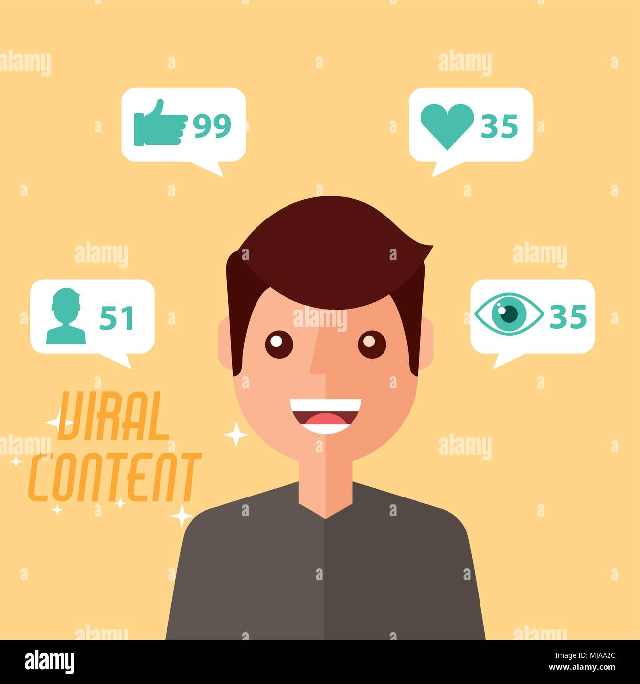 Viral content Stock Vector Images - Alamy