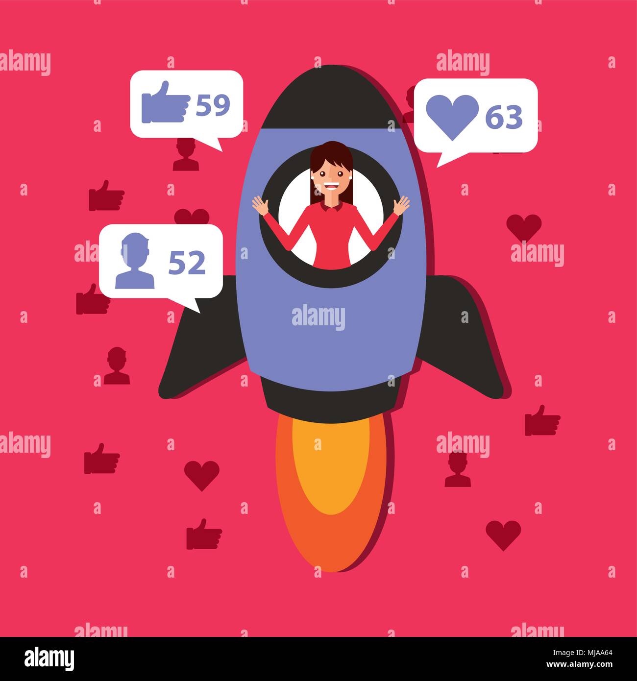 Rocket launch branding Stock Vector Images - Alamy