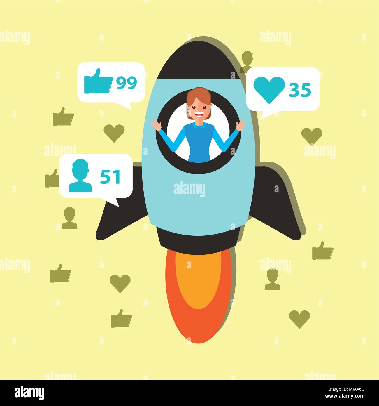 Rocket launch branding Stock Vector Images - Alamy