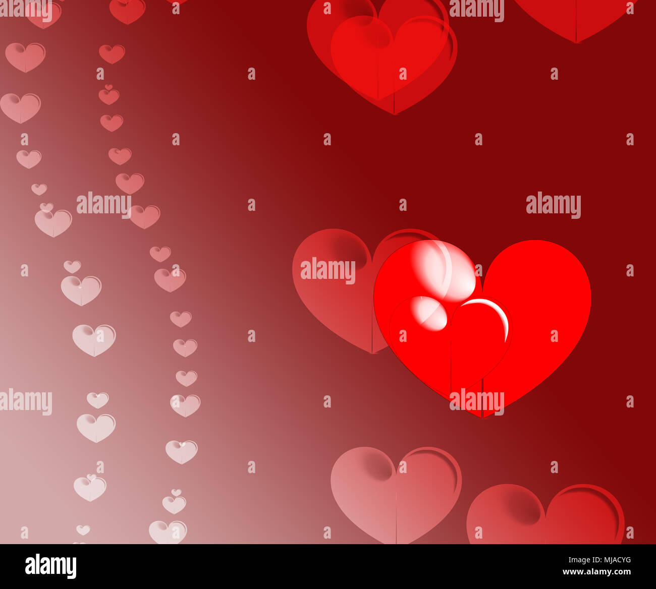 February Heart Background