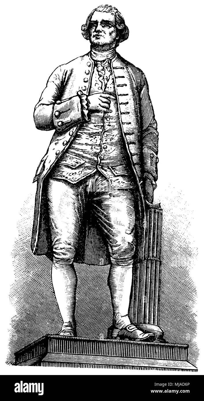 Lessing statue in Brandenburg Stock Photo - Alamy