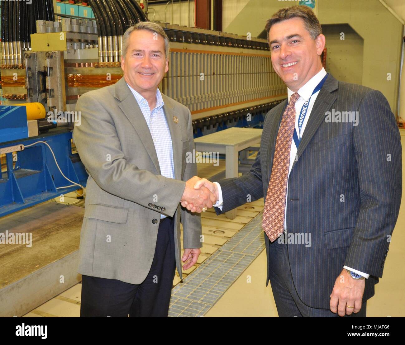 DAHLGREN, Va. (April 24, 2018) - U.S. Rep. Jody Hice, (R-Ga.), shakes ...