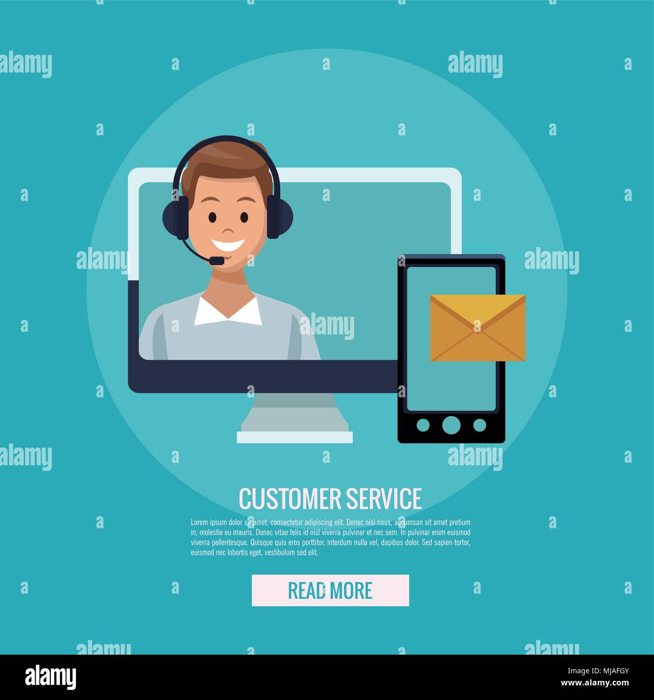 Online customer service Stock Vector Image & Art - Alamy