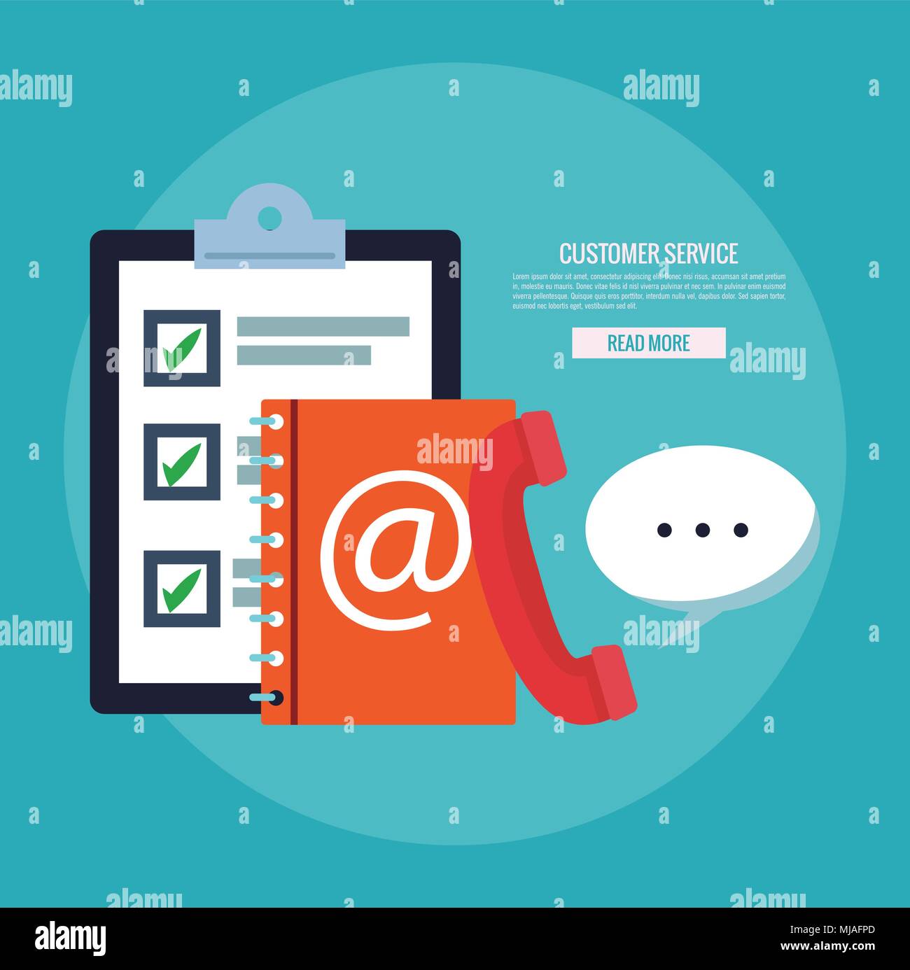 Customer service and support Stock Vector Image & Art - Alamy