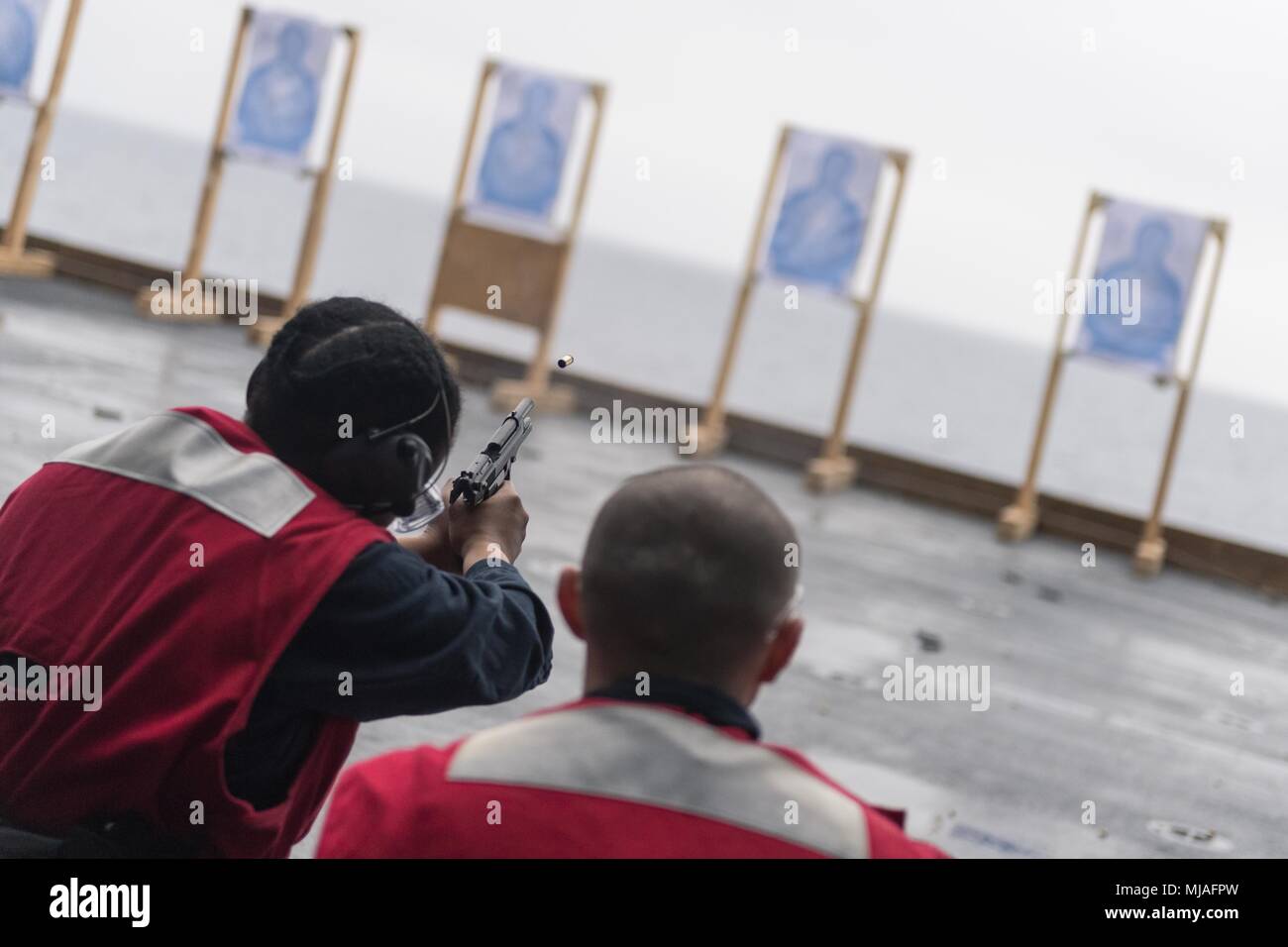 180423-N-BR087-390 PACIFIC OCEAN (April 23, 2018) Chief Master-at-Arms ...