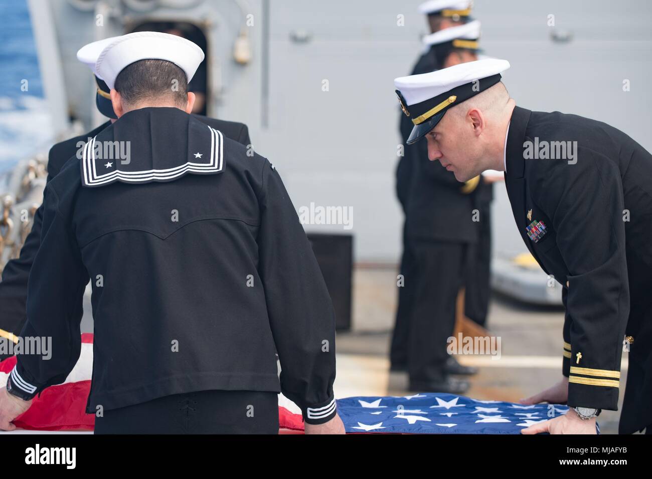 180423-N-AV754-0136 MEDITERRANEAN SEA (April 23, 2018) Lt. William ...