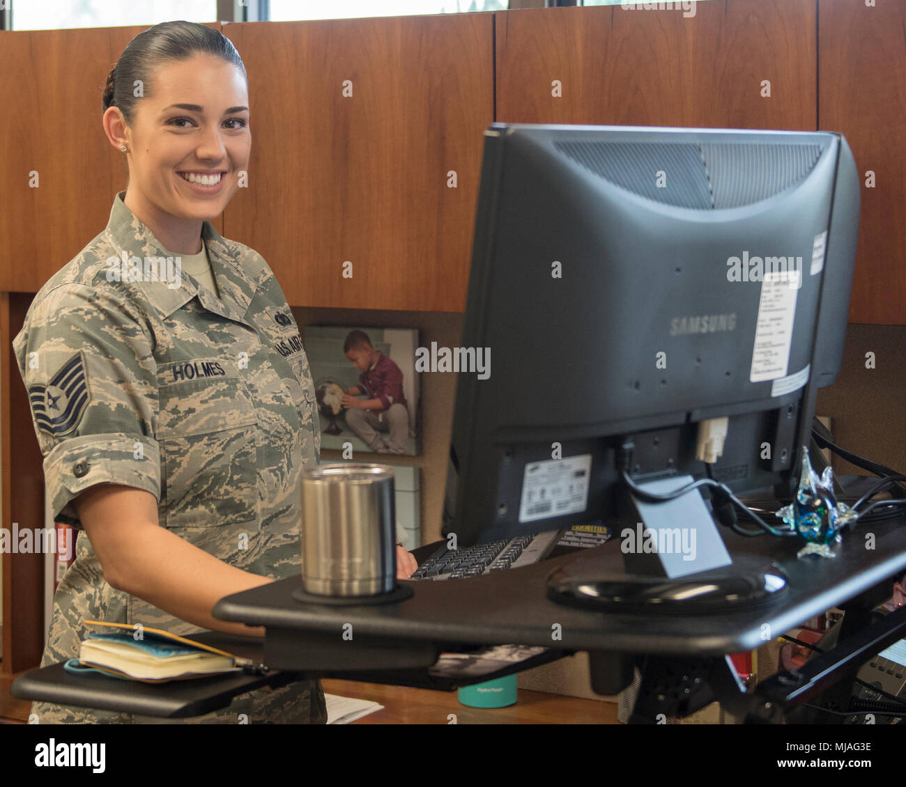 U.S. Air Force Tech. Sgt. Rachel Holmes, 18th Wing Command Chief ...