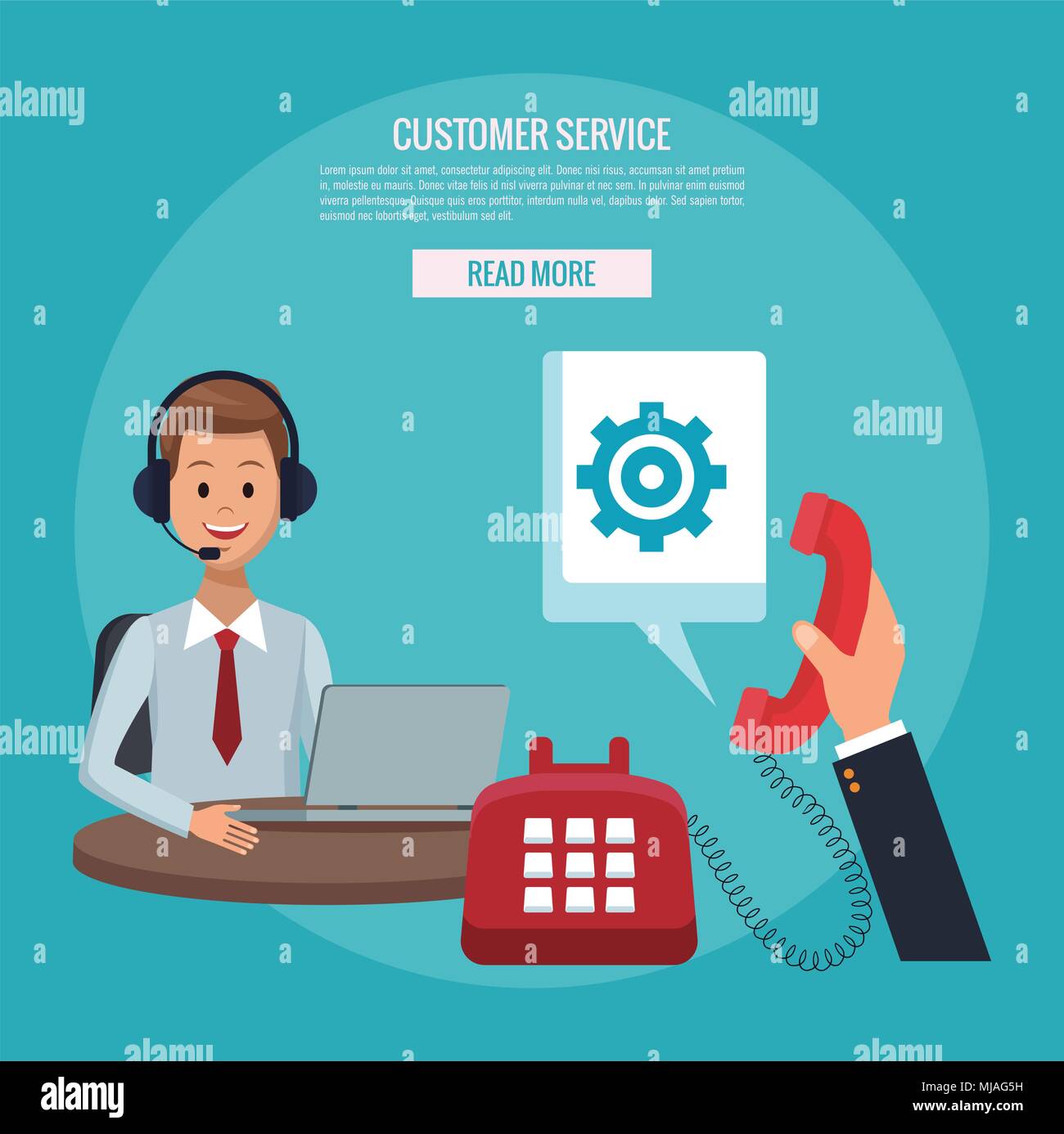 Online customer service Stock Vector Image & Art - Alamy