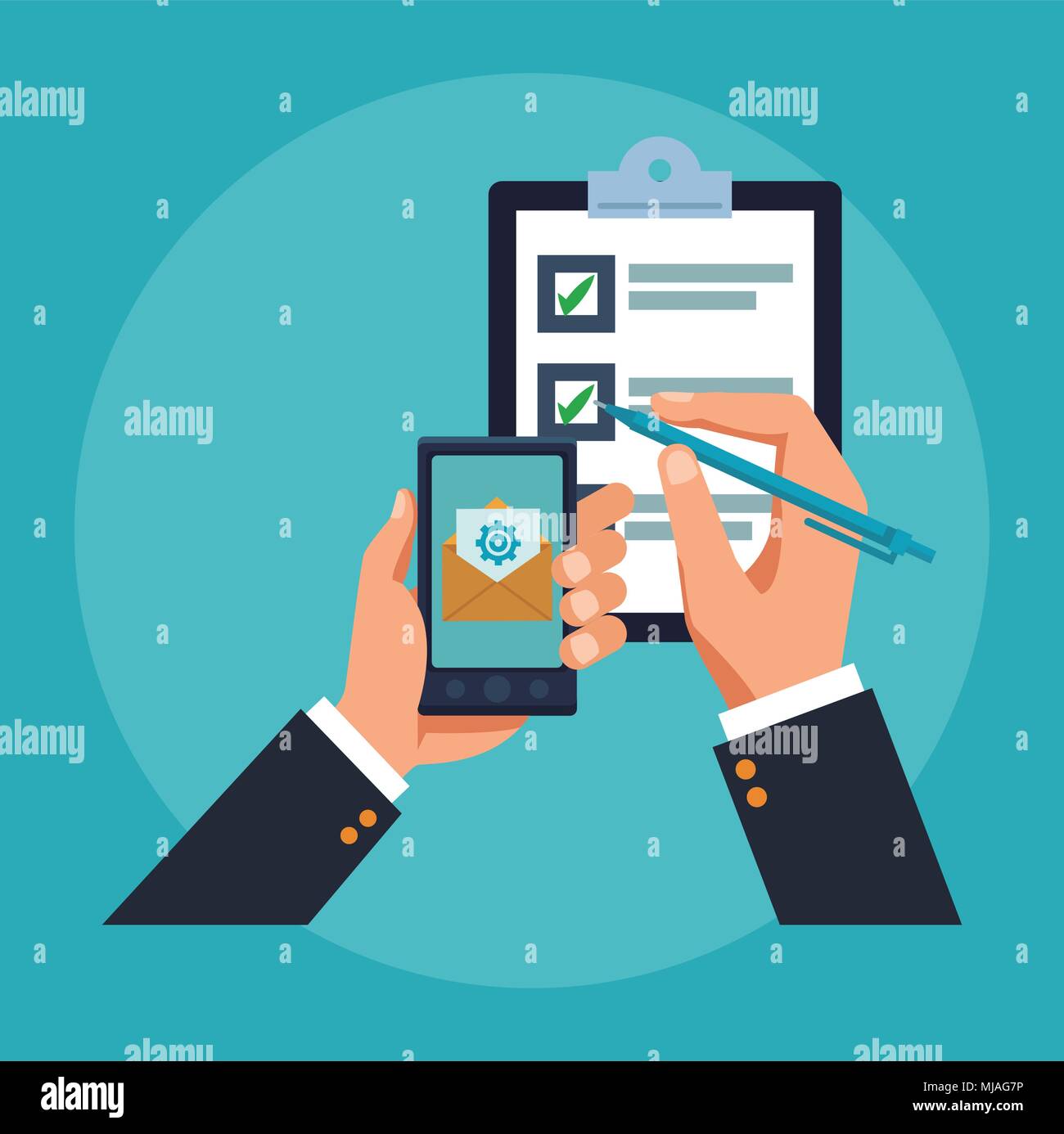 Email business communication Stock Vector Image & Art - Alamy