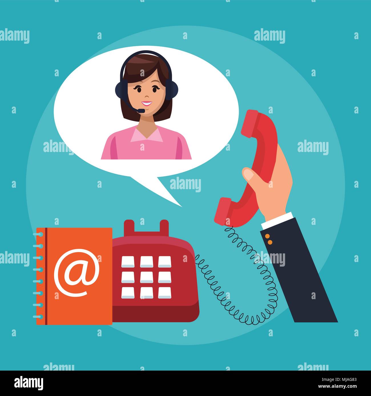 Call center customer service Stock Vector Image & Art - Alamy