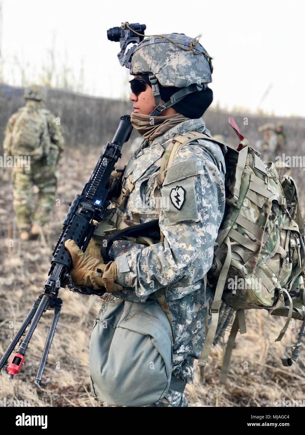 Pvt. Jesicca Funaki, a U.S. Army Alaska combat engineer Soldier ...