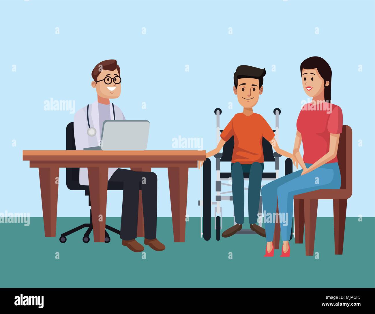 Doctor office cartoon Stock Vector Image & Art - Alamy