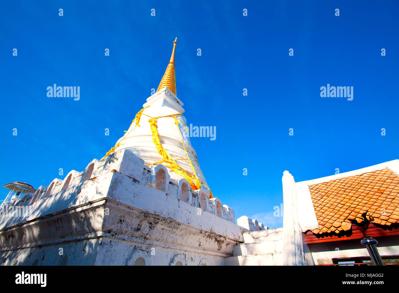A holy pagoda on the top of Tang Kuan Hill, Songkhla Thailand Stock ...