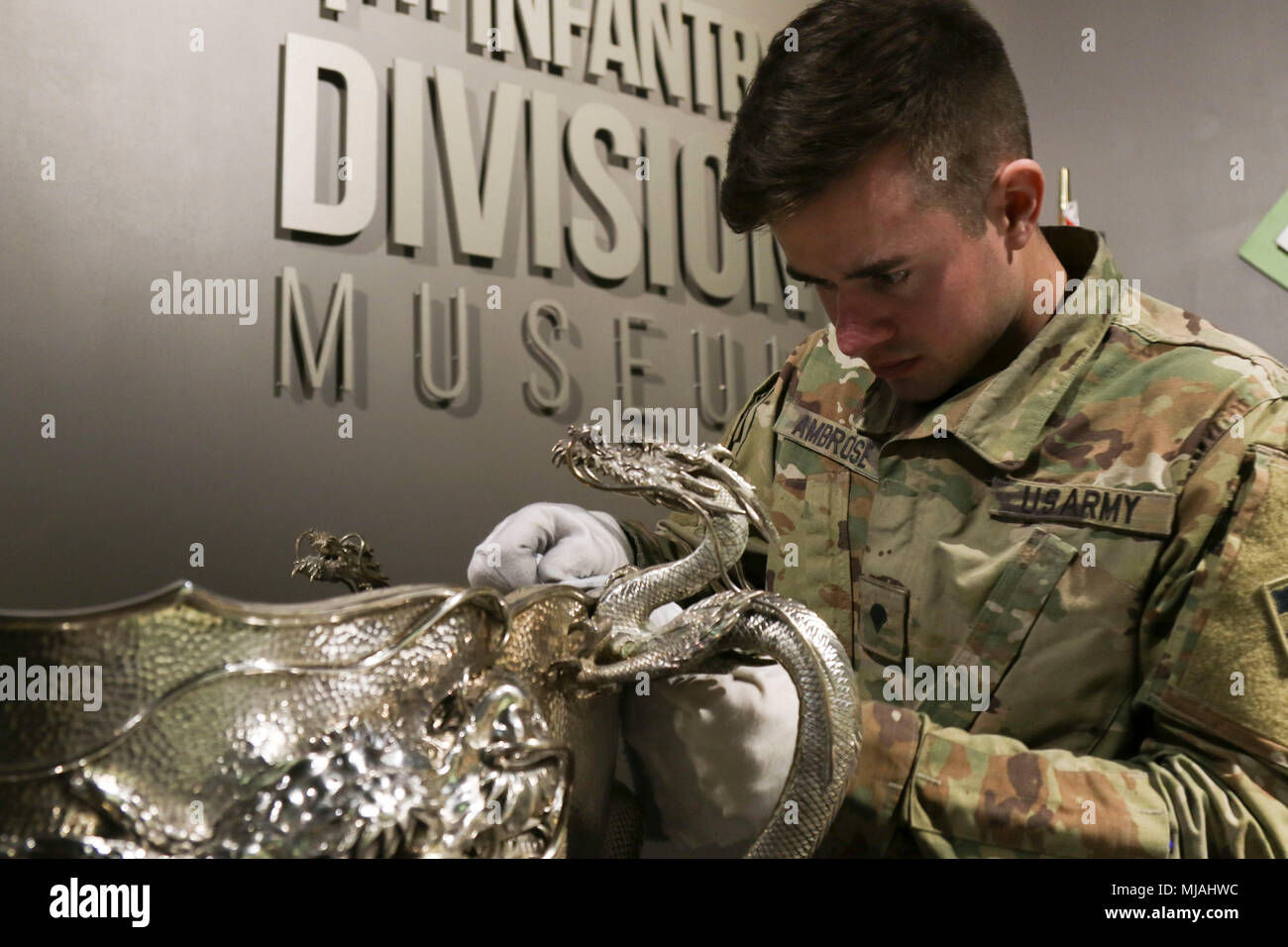 Spc. Zach Ambrose of 1st Battalion, 38th Infantry Regiment, 1st Stryker ...