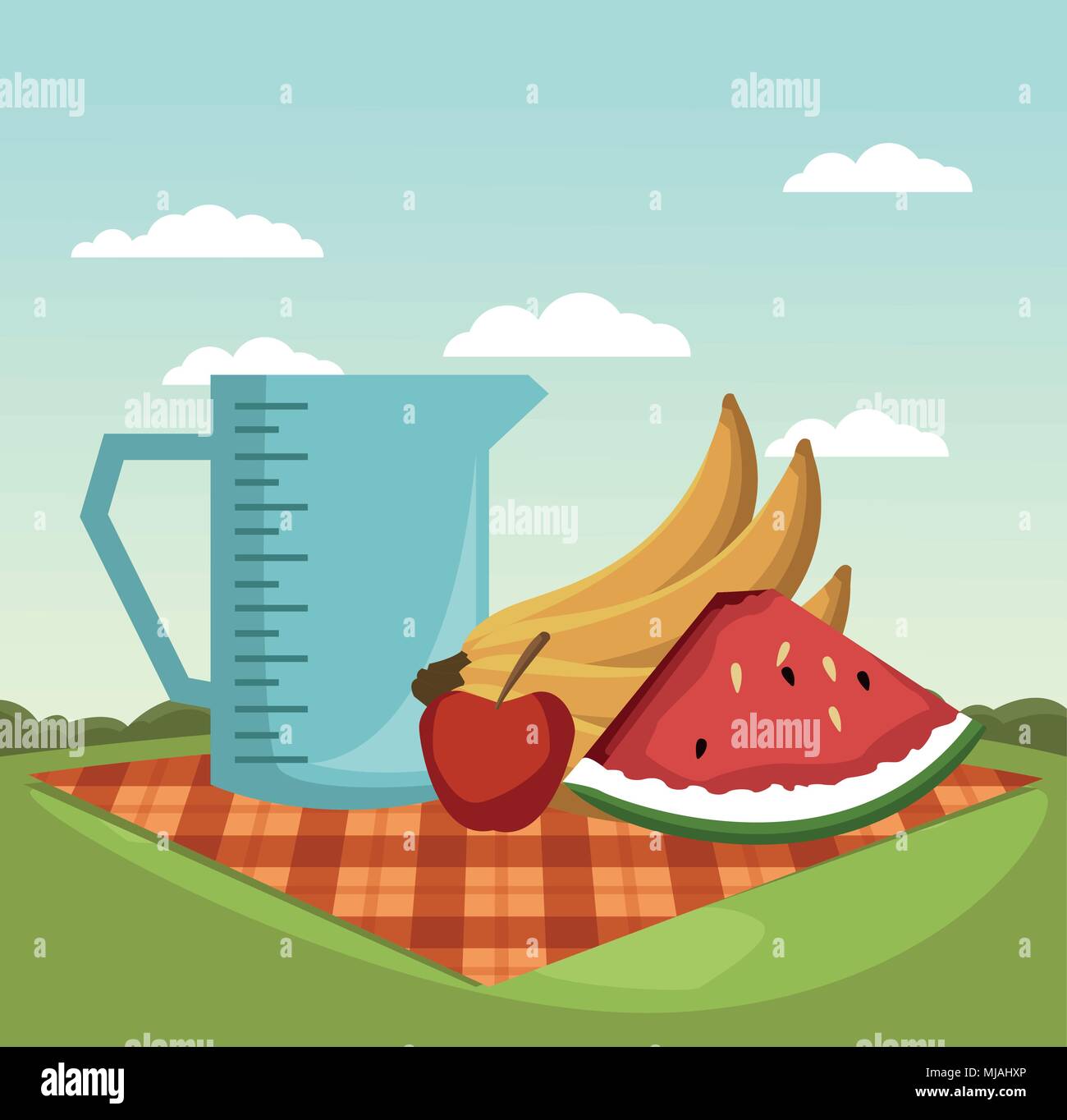 Picnic in the park cartoons Stock Vector Image & Art - Alamy