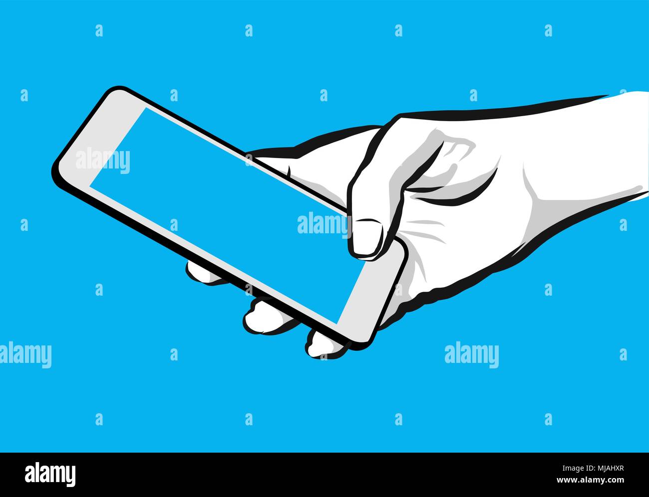 Digital artwork human hand Stock Vector Images - Alamy