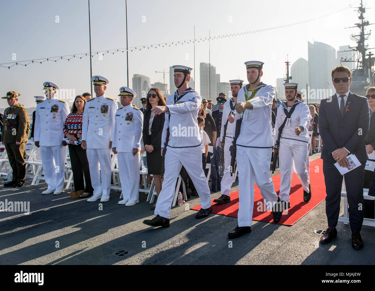 180425-N-VR594-0045 SAN DIEGO (April 25, 2018) The Catafalque Party of ...