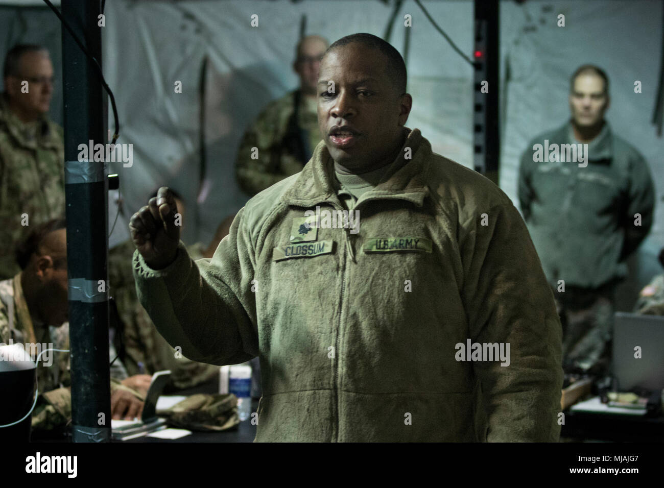 Lt. Col. Lawrence Clossum, a U.S. Army Reserve operations officer from ...