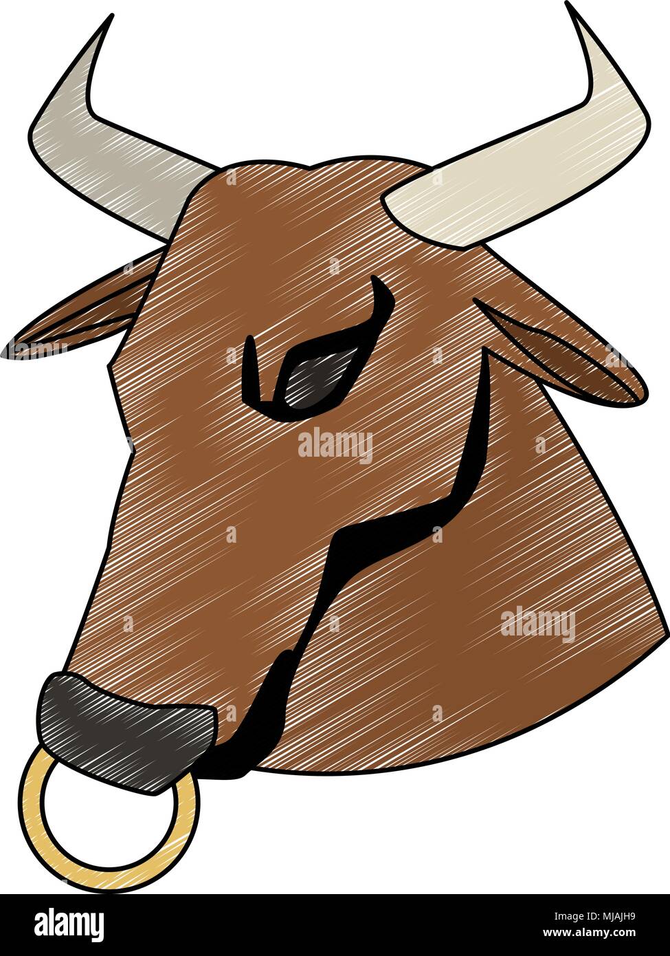 Bull field ring Stock Vector Images - Alamy