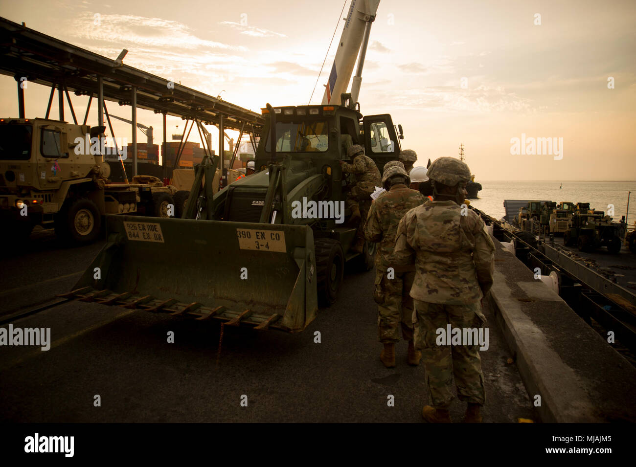 ACAJUTLA, El Salvador (April 22, 2018) A U.S. Army front end loader is ...