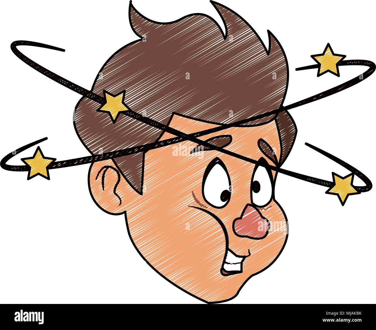 Sick man face scribble Stock Vector Image & Art - Alamy