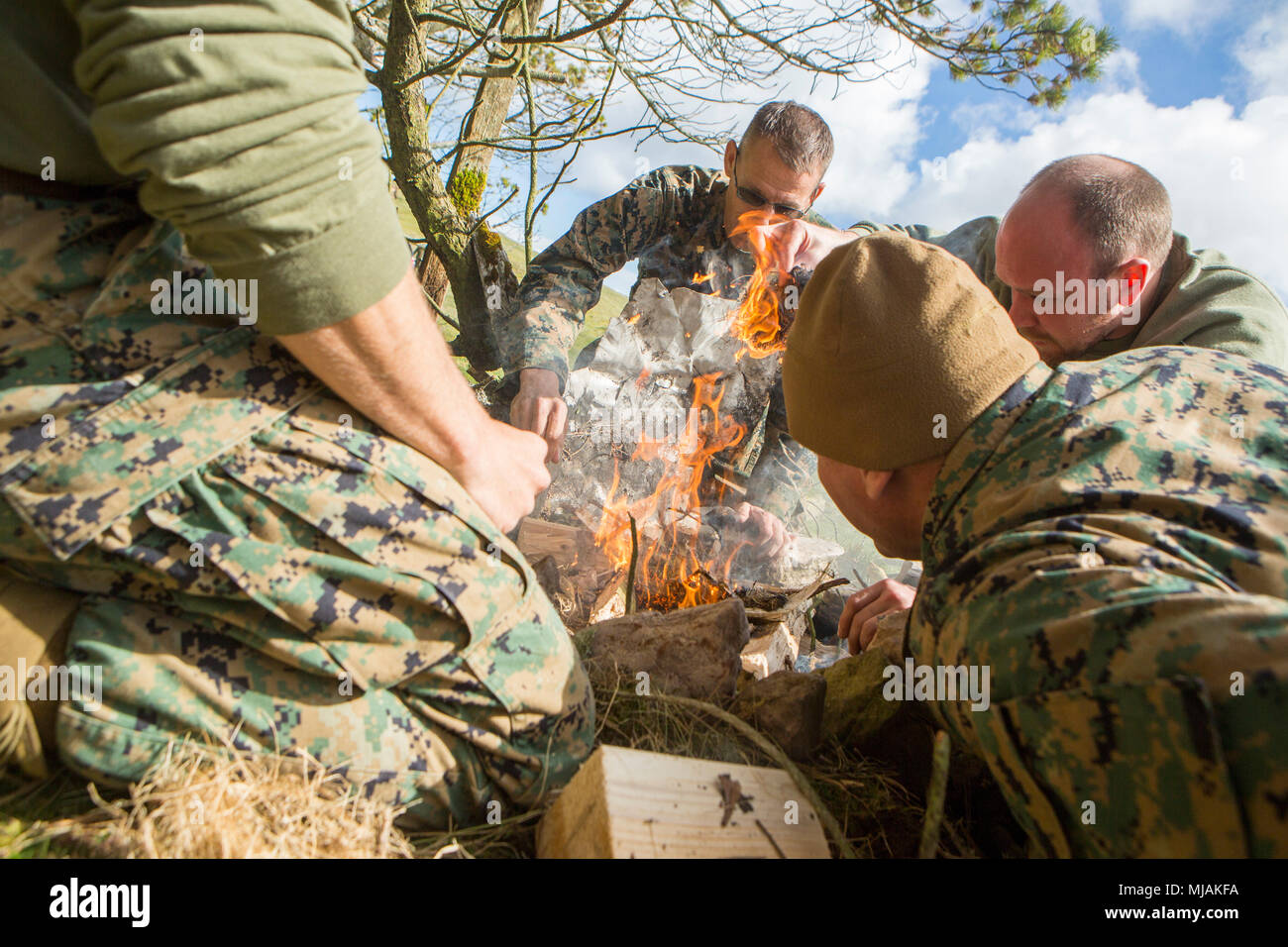 British Army Medical Assistant Jim Collier (right), 29th Commando ...