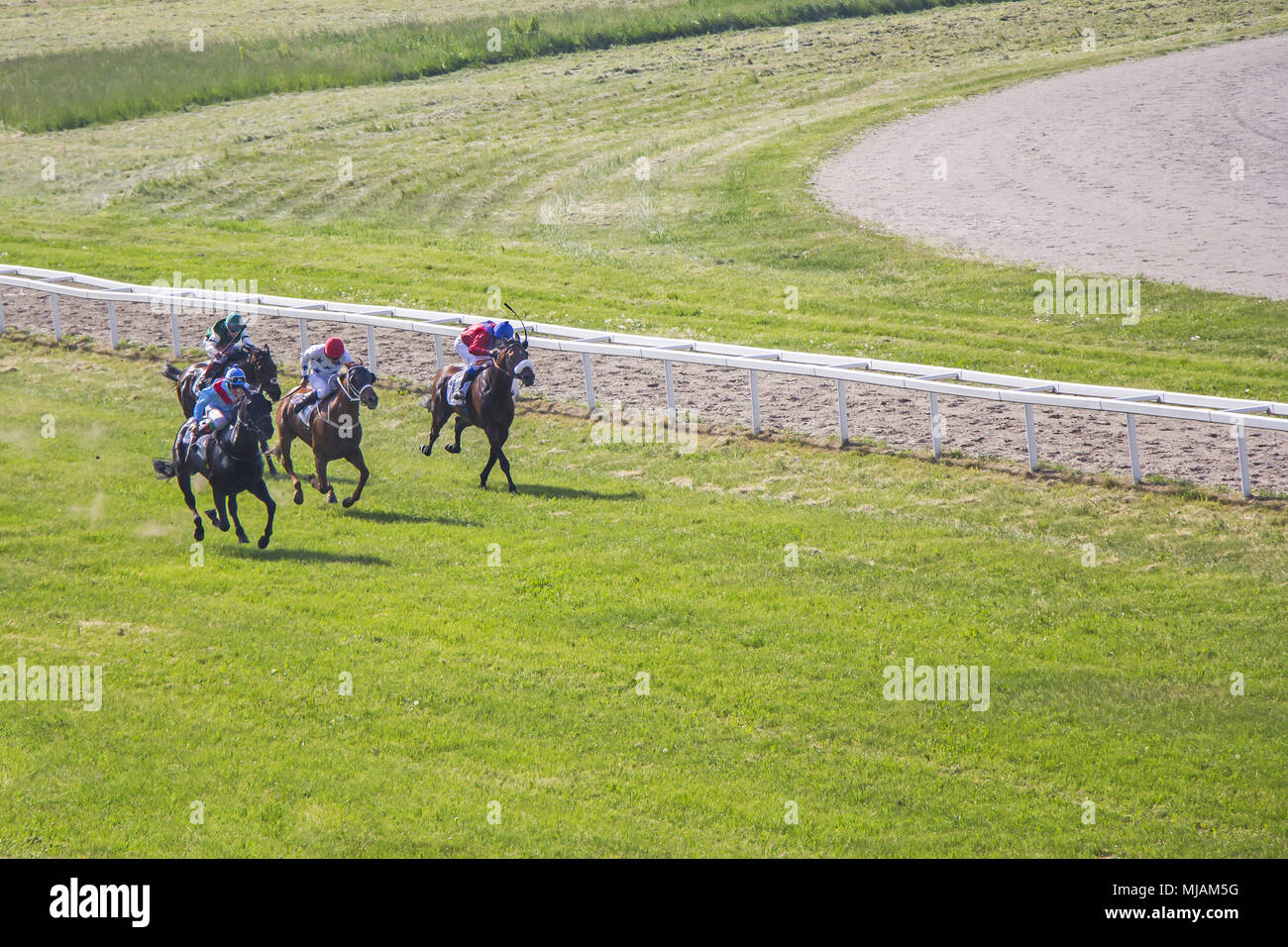 Horse racing track galloping hi-res stock photography and images - Alamy