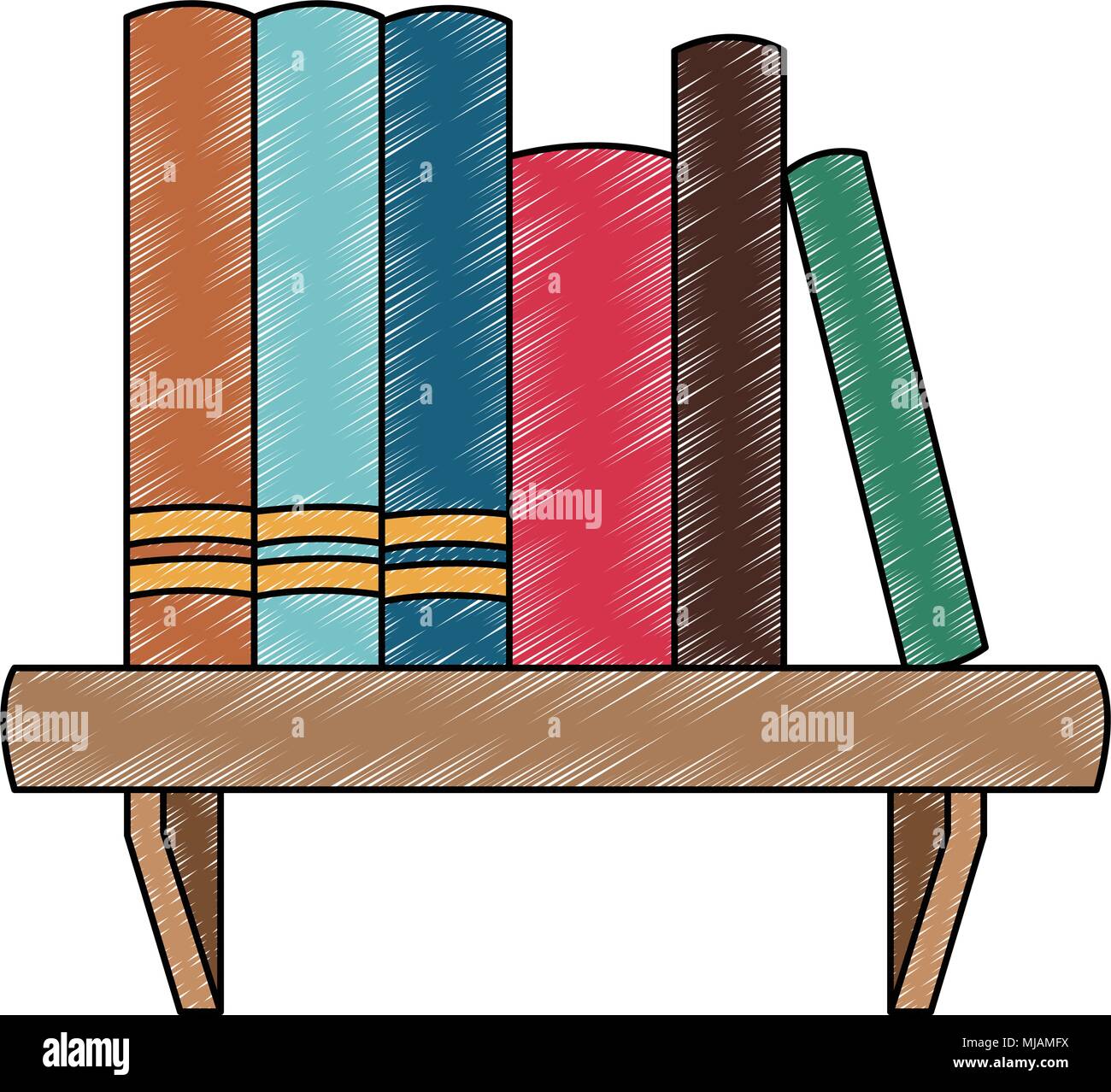 Old books illustration Stock Vector Images - Alamy