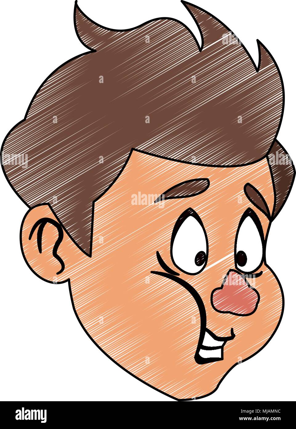 Sick man face scribble Stock Vector Image & Art - Alamy