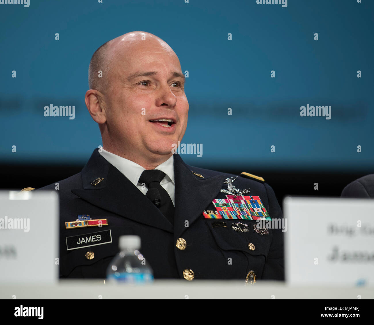 U.S. Army Brig. Gen. Thomas James, Director of Operatons and Exercises ...