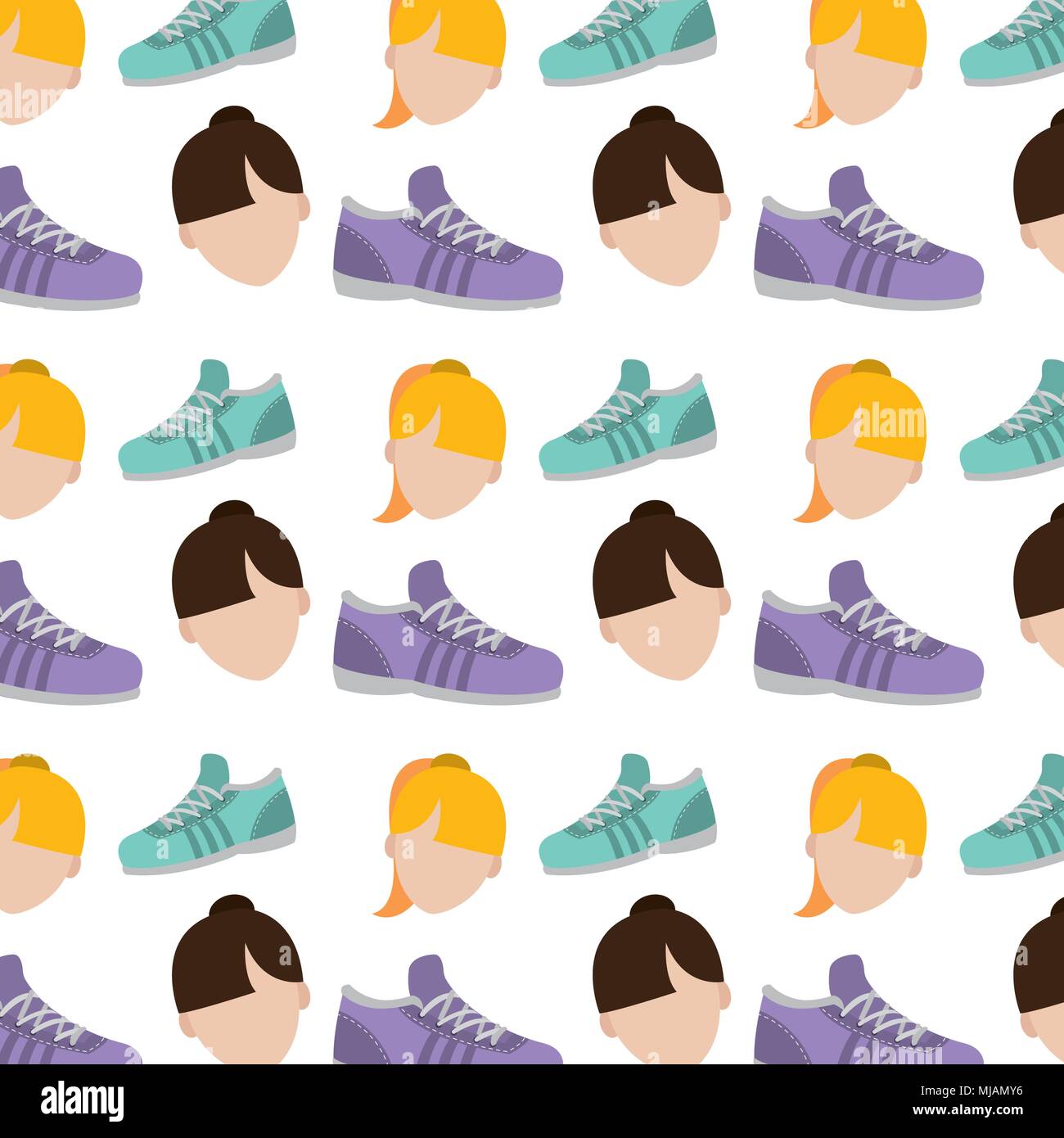 Women running shoes vector hi-res stock photography and images - Alamy