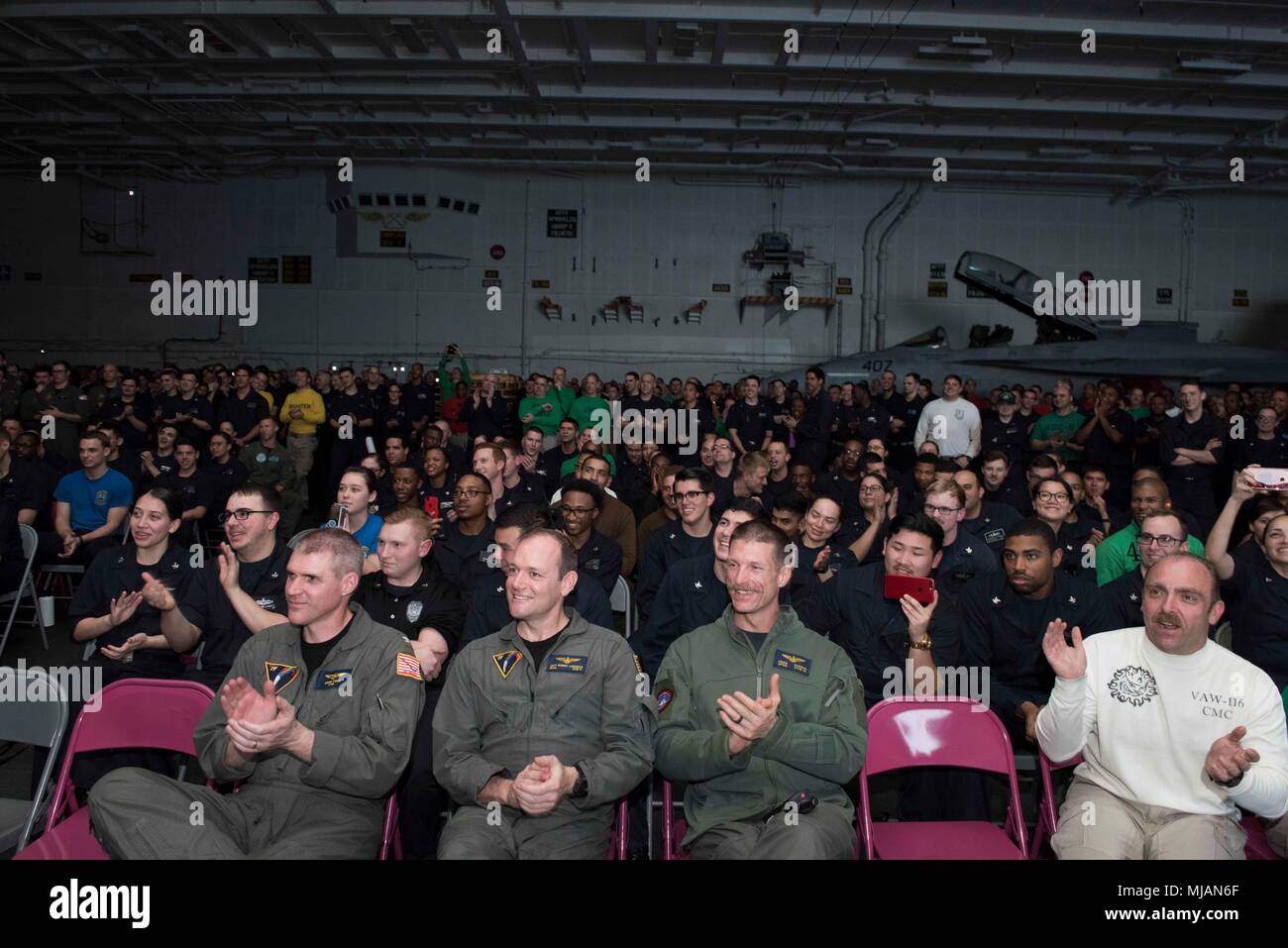 180426-N-VO234-1164 PACIFIC OCEAN (April 26, 2018) Sailors and Marines ...