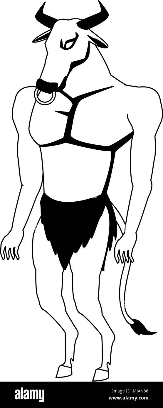 Minotaur cartoon Cut Out Stock Images & Pictures - Alamy