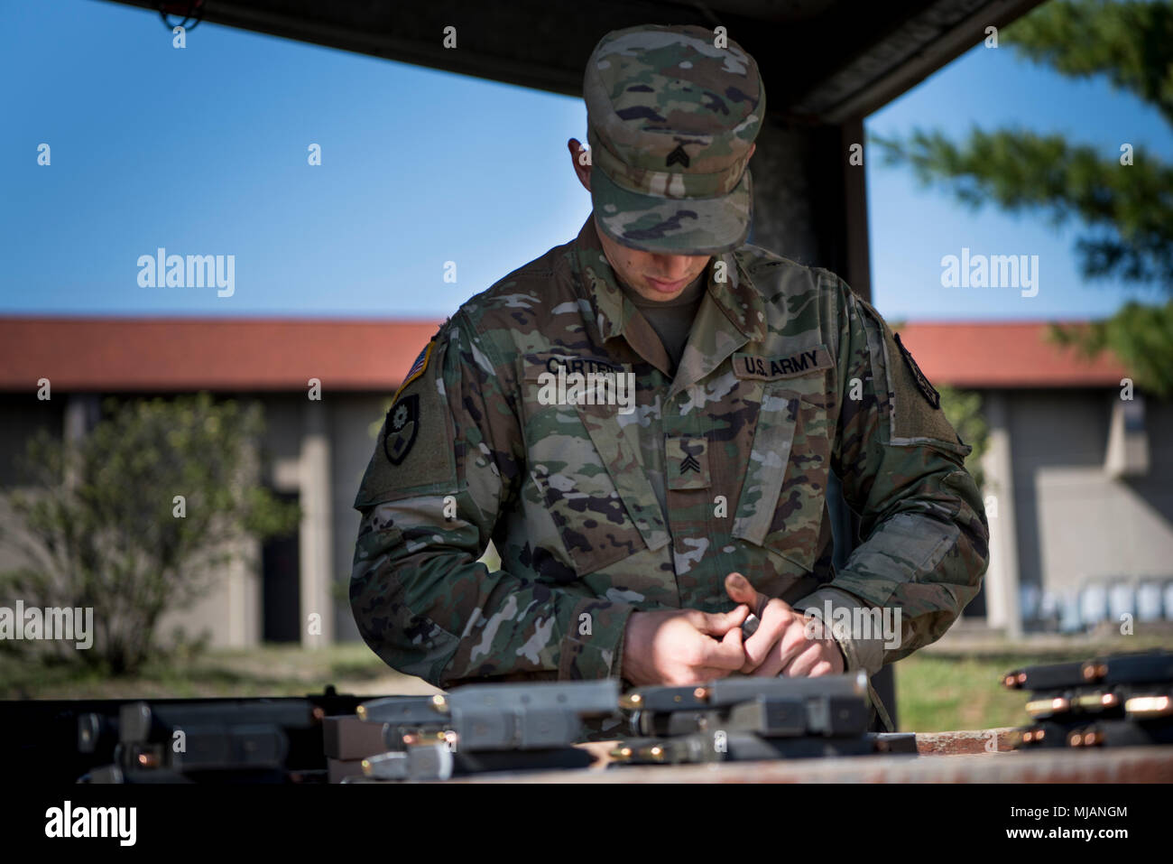 Sgt. Michael Carter, a U.S. Army Reserve supply sergeant from the 200th ...