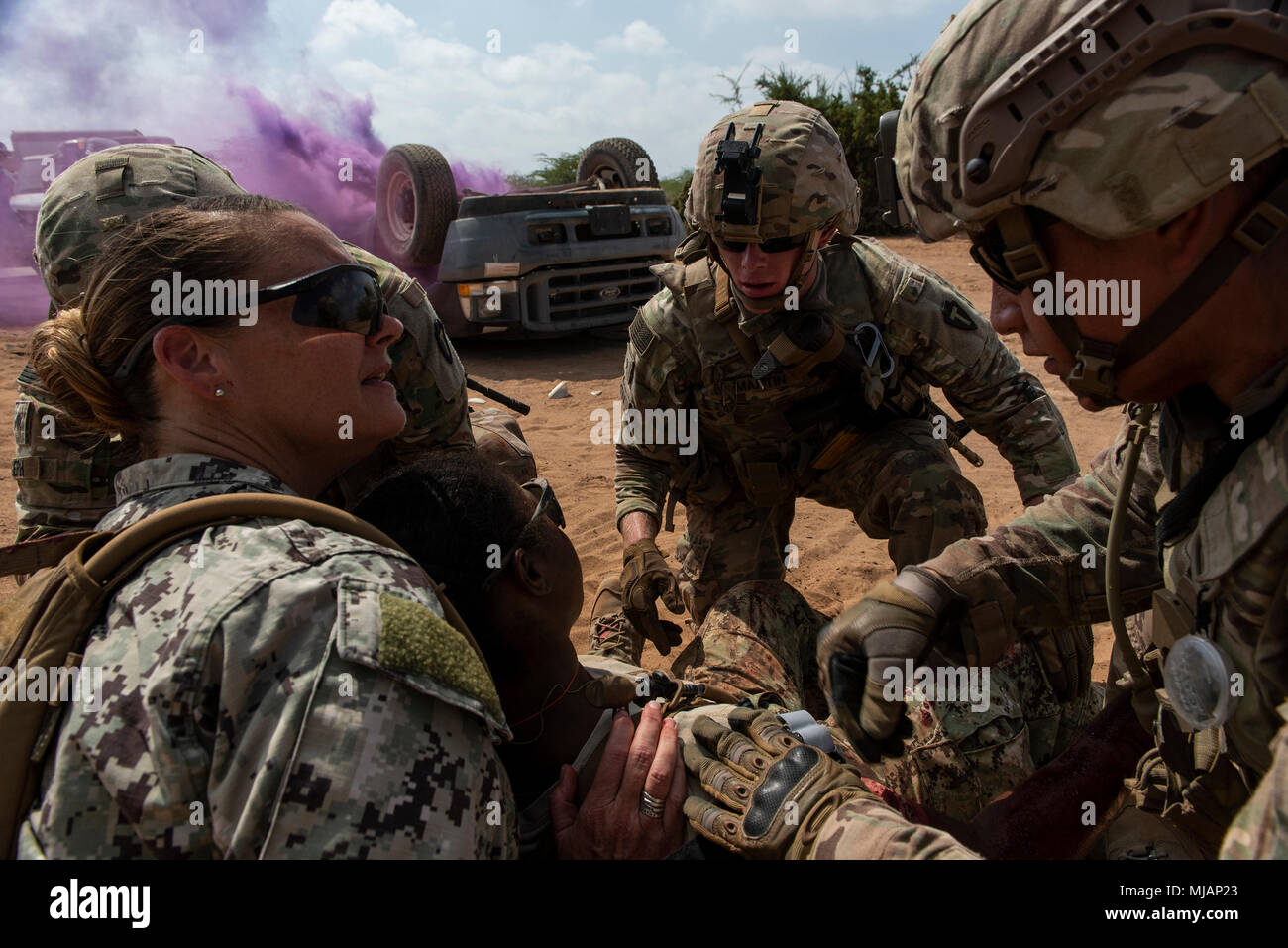 U.S. Soldiers with 3rd Battalion, 144th Infantry Regiment, Texas Army ...