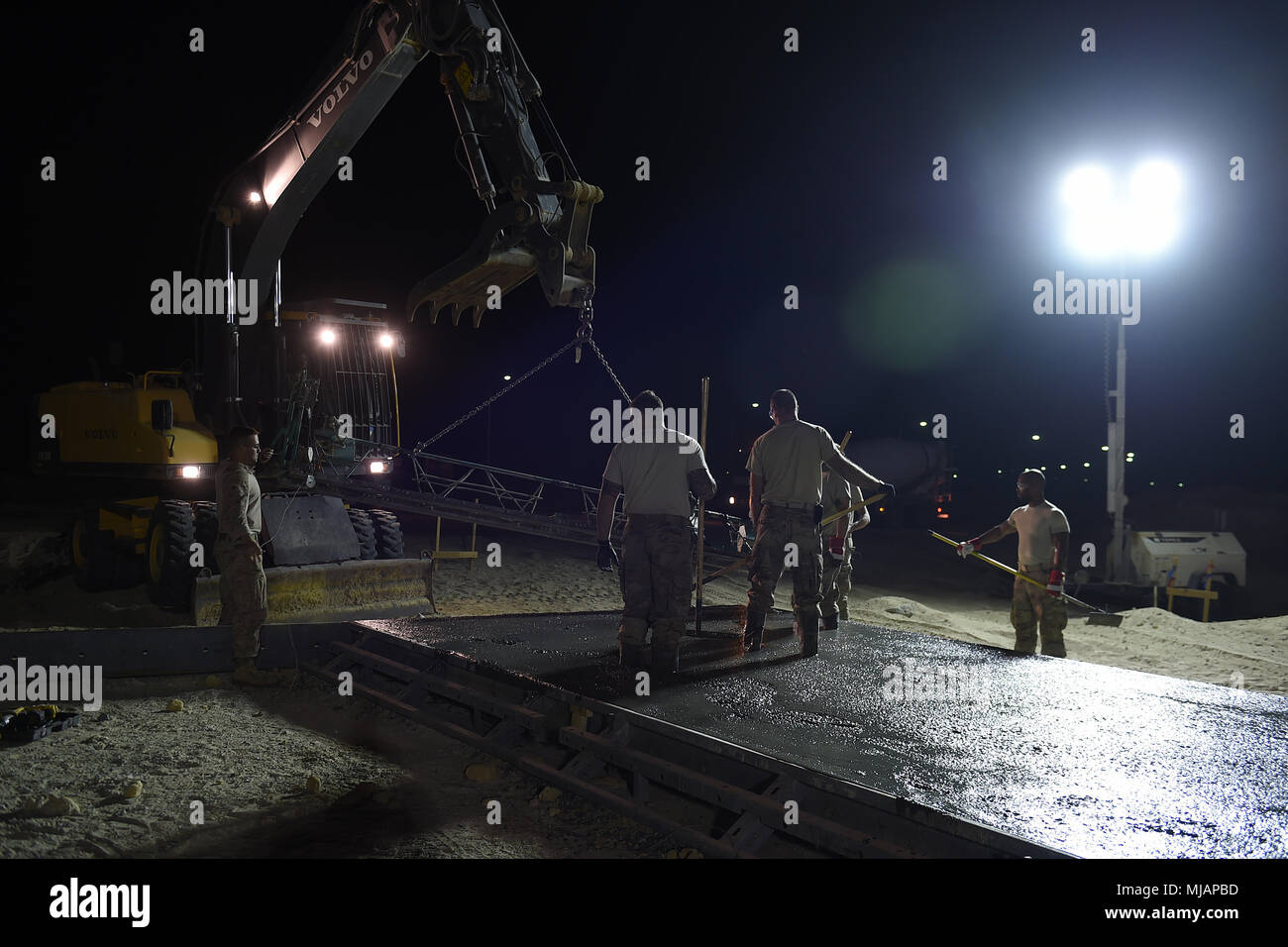 The 407th Expeditionary Civil Engineer Squadron and volunteers from the ...
