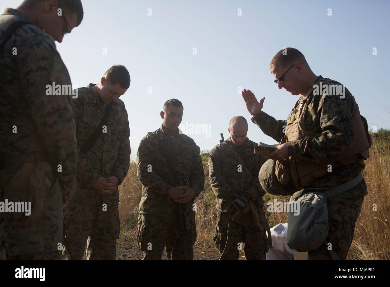 U.S. Navy Lt. Robert Price, a chaplain with 3rd Battalion, 12th Marine ...